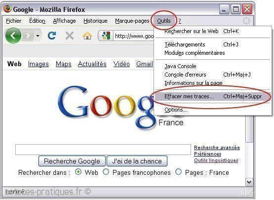 Effacer ses traces de navigation sur FireFox - Astuces Pratiques