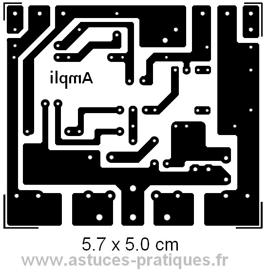 Ampli 100W ultra simple : typon et schéma - Astuces Pratiques
