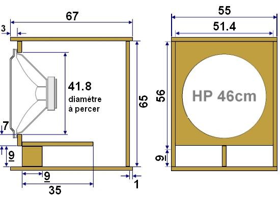Plan de réalisation de caisson de basse 46 cm - Astuces Pratiques