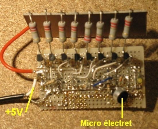Schéma vumètre à LED avec micro électret - Astuces Pratiques