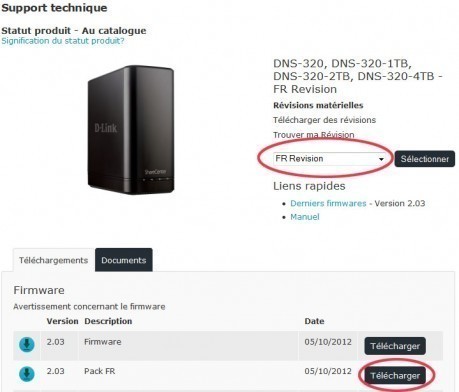 Mettre en francais le dns-320 - Astuces Pratiques